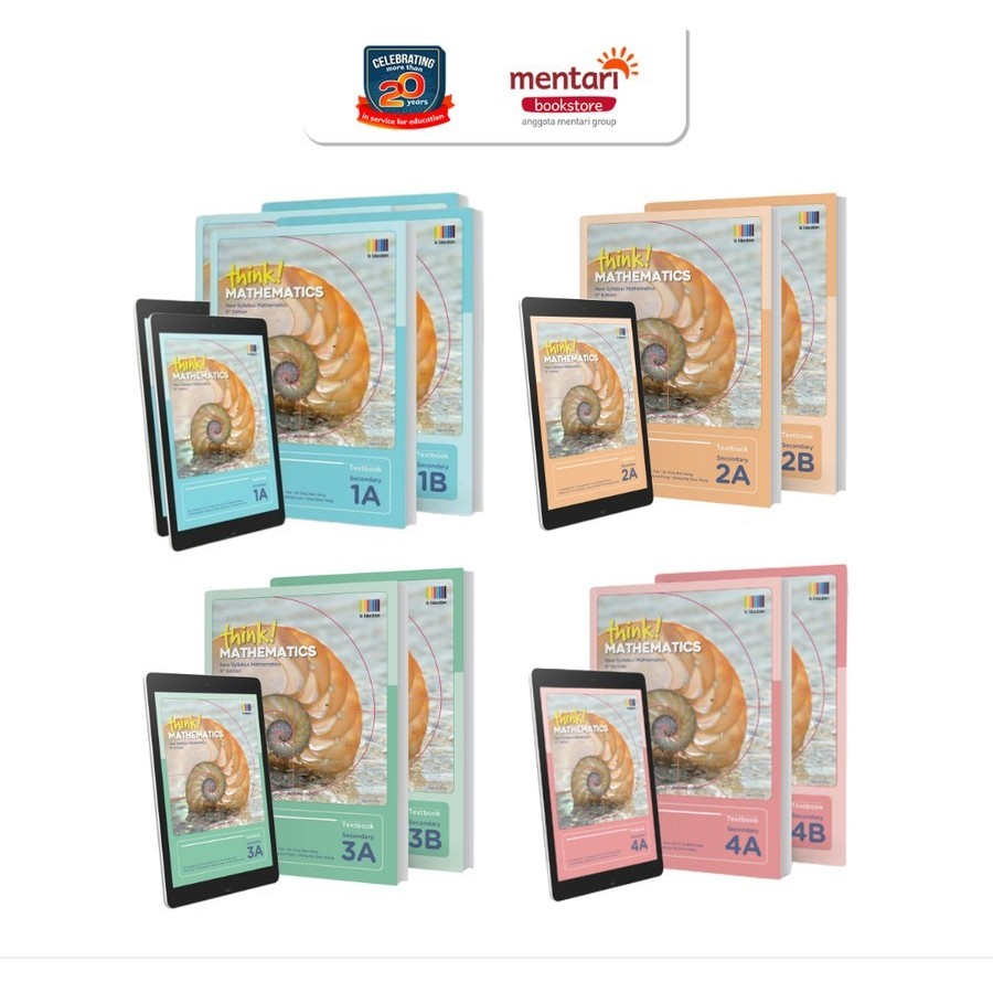 Jual Think! Mathematics Secondary Textbook dan Workbook // Buku SMP ...