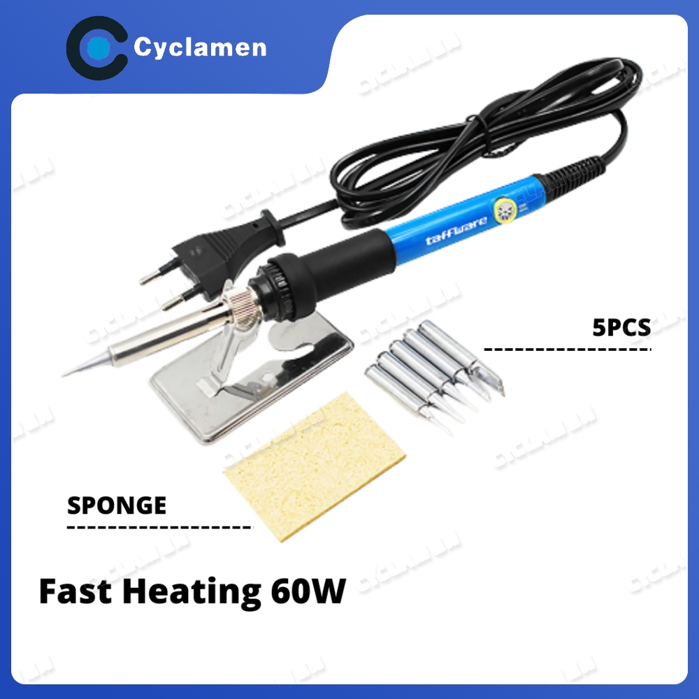 Jual Solder Listrik 60 Watt Adjustable Temperature with 5 tips Pengatur Suhu | Shopee Indonesia