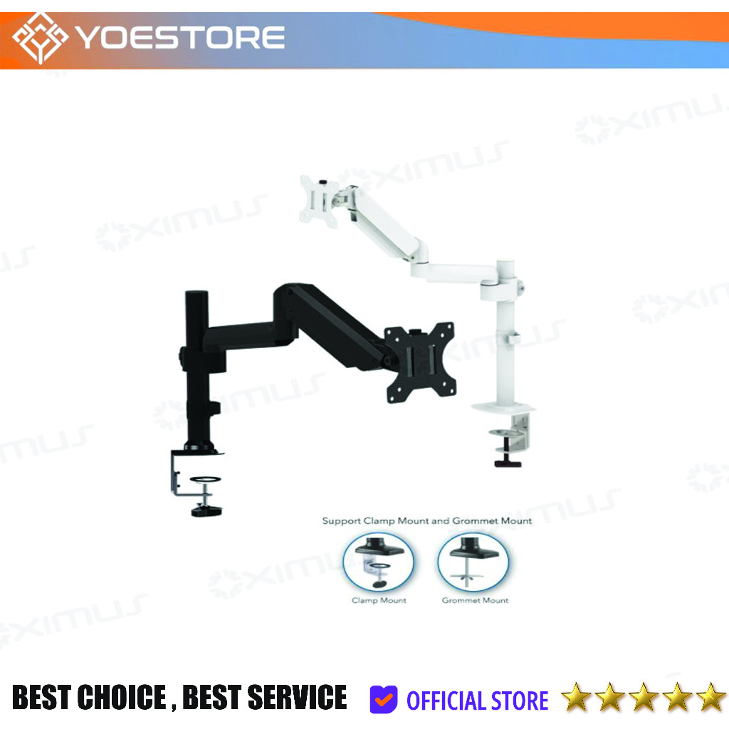 Jual BRACKET MONITOR DESKMOUNT GAS SPRING OXIMUS P100e TILT Cocok untuk ...