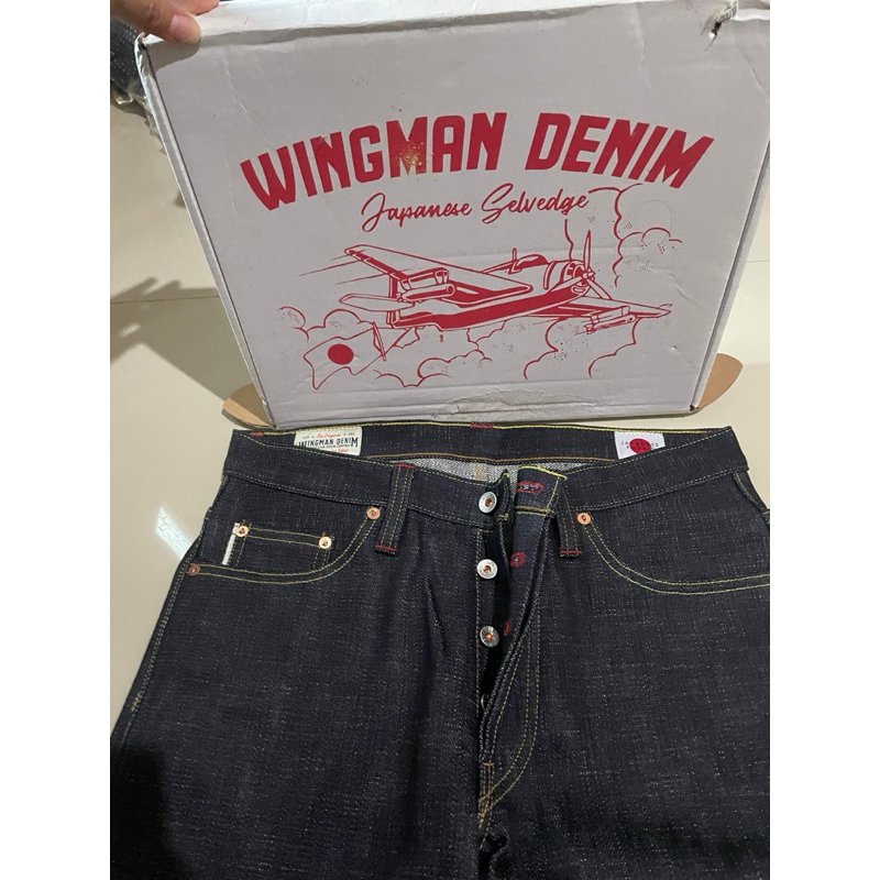 Jual Celana Wingman Selvedge Denim - The Emperor 21oz | Shopee Indonesia