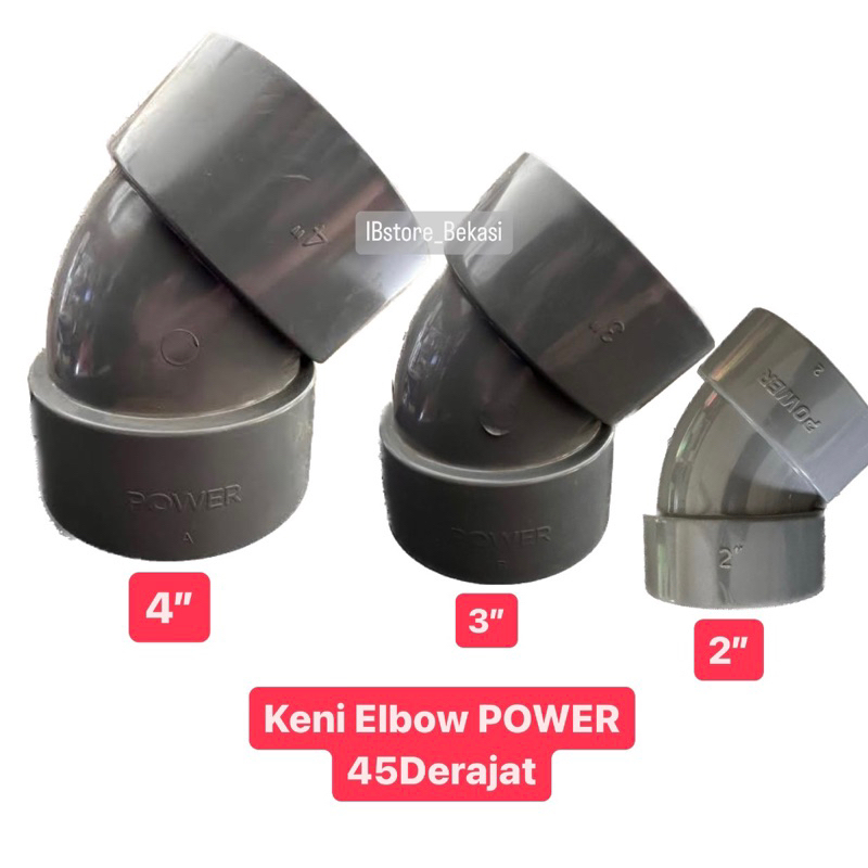 Jual Knee Elbow POWER / Knee POWER / Elbow 45 Derajat POWER 2” , 3” , 4 ...