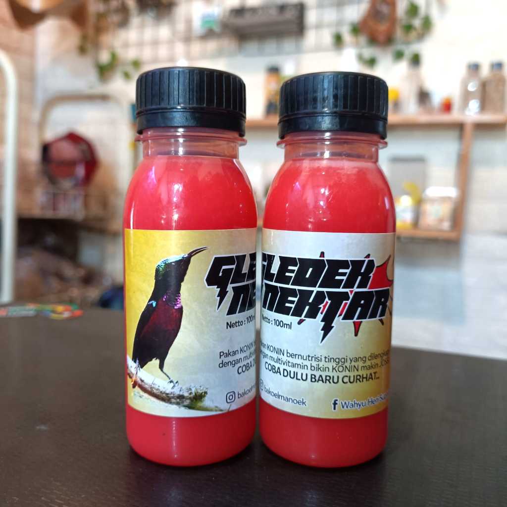 Jual GLEDEK NEKTAR 100ML PAKAN SOGON KOLIBRI DOSIS TINGGI LOMBA DAN ...