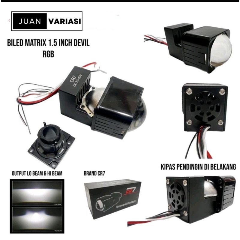 Jual lampu biled matrix 1,5 inch devil RGB cr7 universal motor | Shopee ... Jual lampu biled matrix 1,5 inch devil RGB cr7 universal motor | Shopee ...
