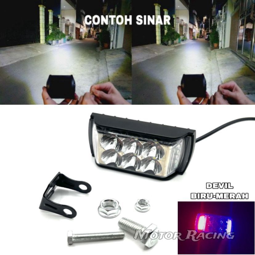 Jual Lampu Tembak Sorot 24 Volt CWL 6 Mata Lurus LED Bar Cree Truk Bus Tronton Fuso Canter Light ...