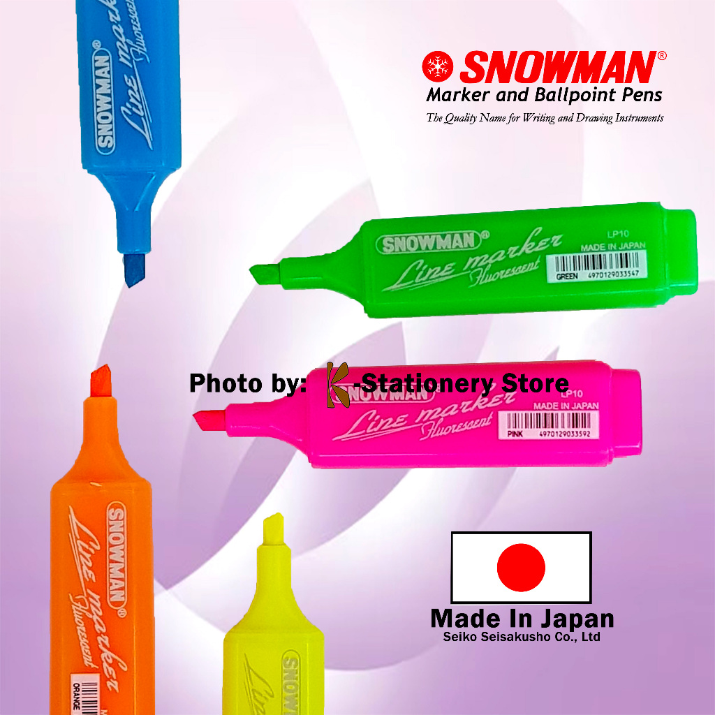 Jual Stabilo Snowman / Highlighter – Made in Japan – paper + copy + fax ...
