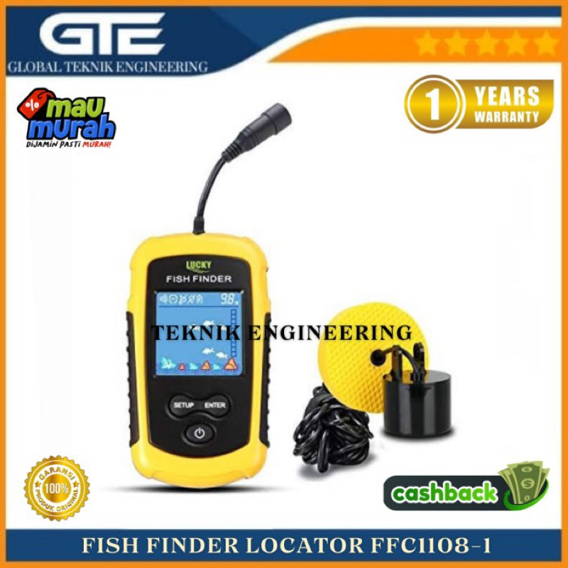 Jual Fish Finder Lucky Color Pencari Ikan FFC1108 Sonar Locator FFC1108 ...
