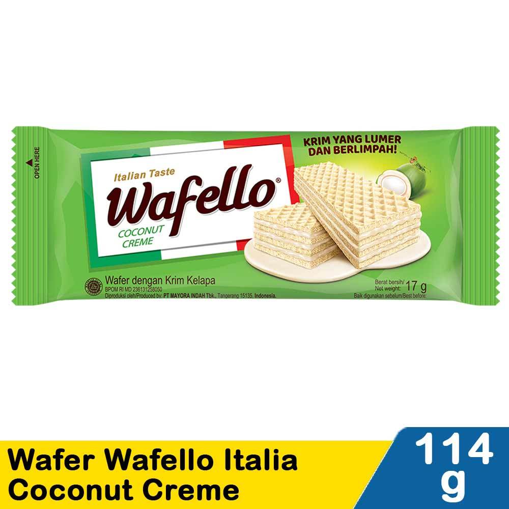 Jual Roma Wafer Wafello Italia Coconut Creme 114gram | Shopee Indonesia