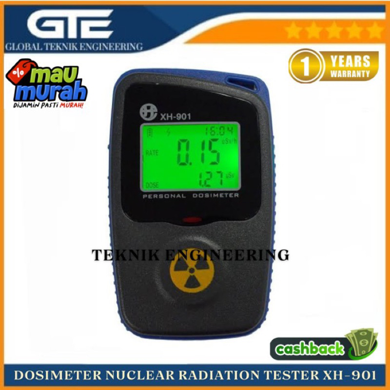 Jual Dosimeter Nuclear Radiation Tester XH-901 Detector Radiasi XH901 ...