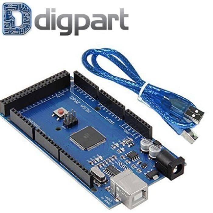 Jual Arduino Mega2560 Mega 2560 R3 ATmega2560-16AU CH340G | Shopee ...