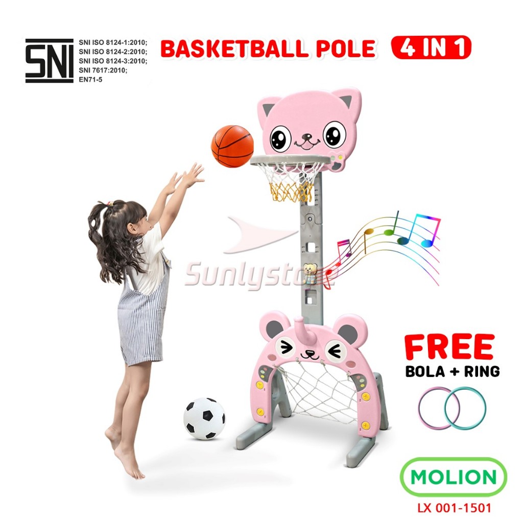 Jual MOLION SNI Mainan Ring Bola 4in1 Basket Anak Gawang Bola Anak ...