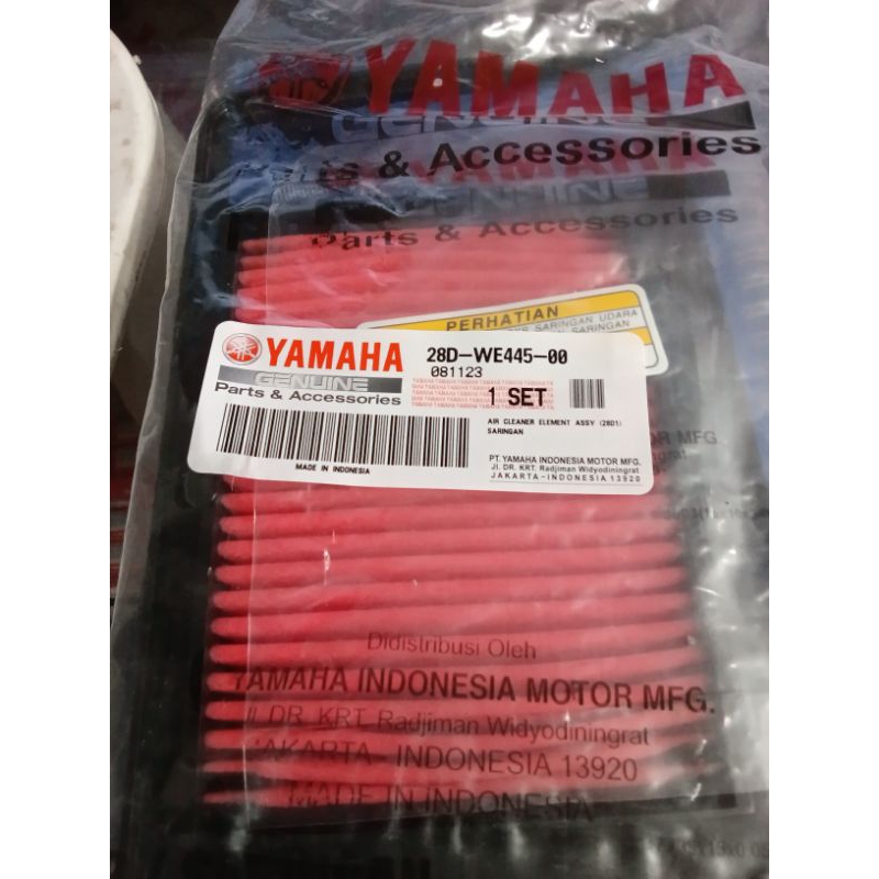 Jual Filter Udara Mio Sporty Type 28D-WE445-00 Original Yamaha | Shopee ...