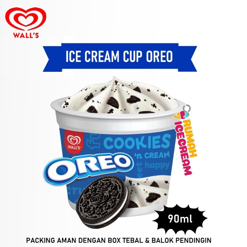 Jual PROMO ALE Ice Cream Oreo Cup Walls | Shopee Indonesia