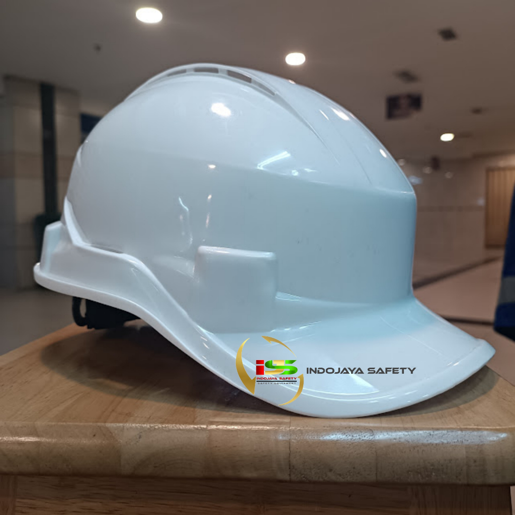 Jual Helm Safety NSA Vented Putih Fastrack Safety Helmet SNI Ventilasi ...