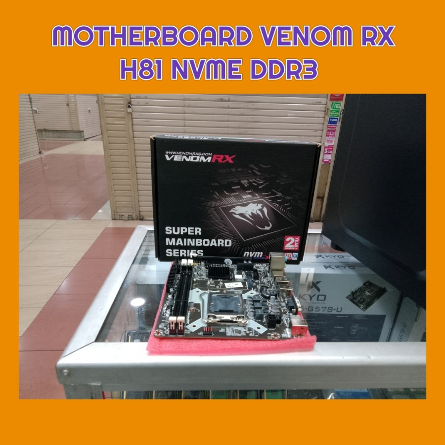 Jual MOTHERBOARD VENOM RX H81 NVME DDR3 LGA 1150 | Shopee Indonesia