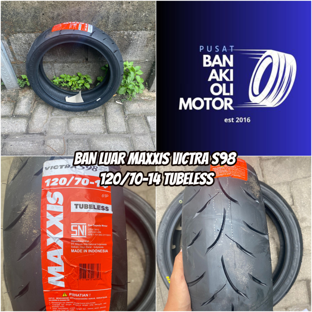 Jual BAN LUAR MAXXIS 120/70-14 VICTRA S98 TUBLESS || BAN LUAR PCX 150 ...