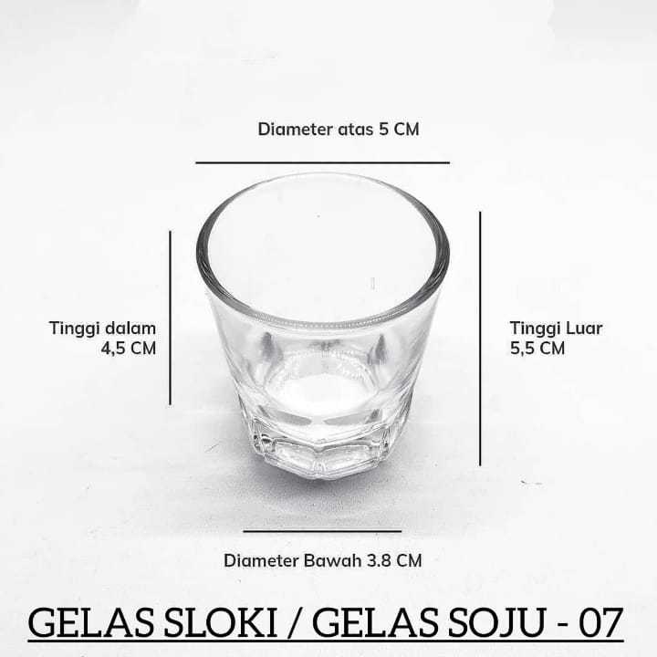 Jual ( 1 Pcs ) Gelas Sloki Gelas Shots Gelas Lilin Mini Gelas Kaca Code ...