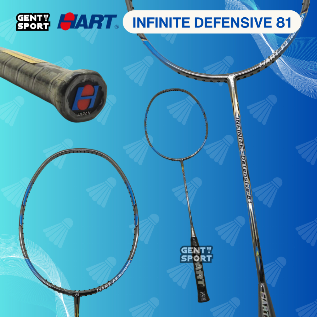 Jual Hart Infinite Defensive 81- Silver/Blue Raket Badminton Original ...