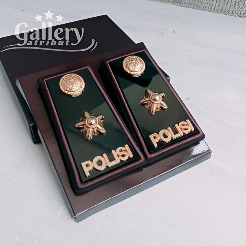 Jual pangkat Kompol polisi PDH mika akrilik kilap Lis bordir komputer ...