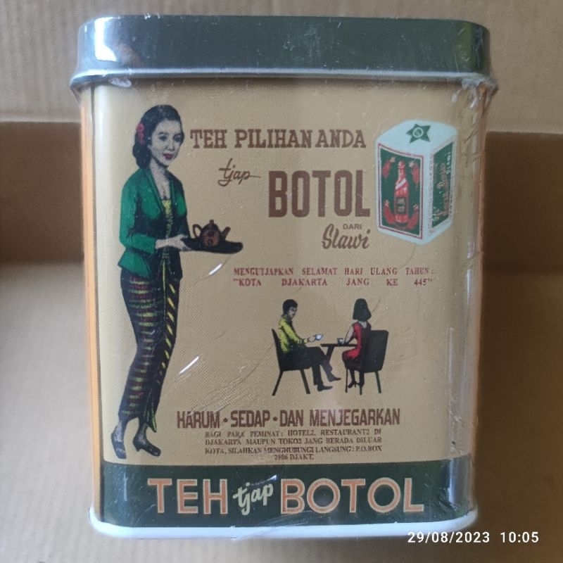 Jual Teh Tjap Botol Vintage / kaleng/ 40g / 20 kantong | Shopee Indonesia