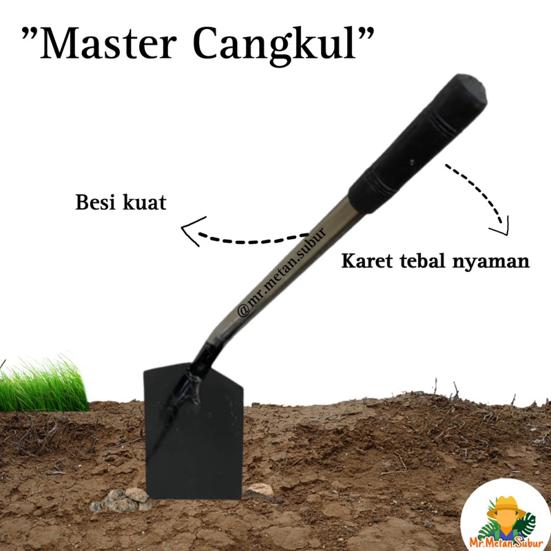 Jual master cangkul mini besi kuat premium ( mencangkul tanah rumput ...
