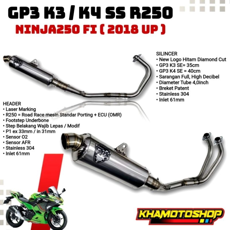 Jual WRX GP3 K3 / K4 SS R250 NEW NINJA250FI ( 2018 Up ) | Shopee Indonesia