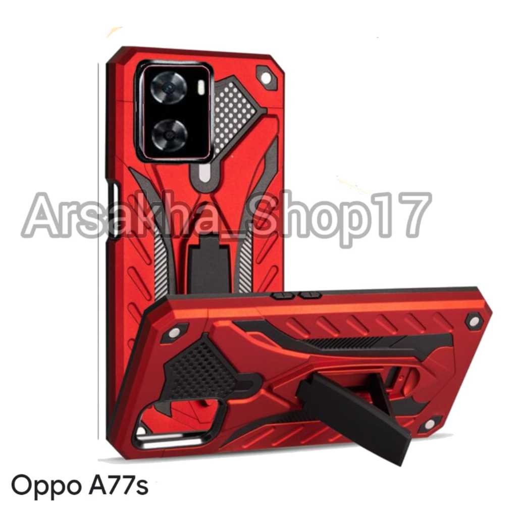 Jual Case For OPPO A77S Casing HP Armor Terbaru dengan Kick standing ...
