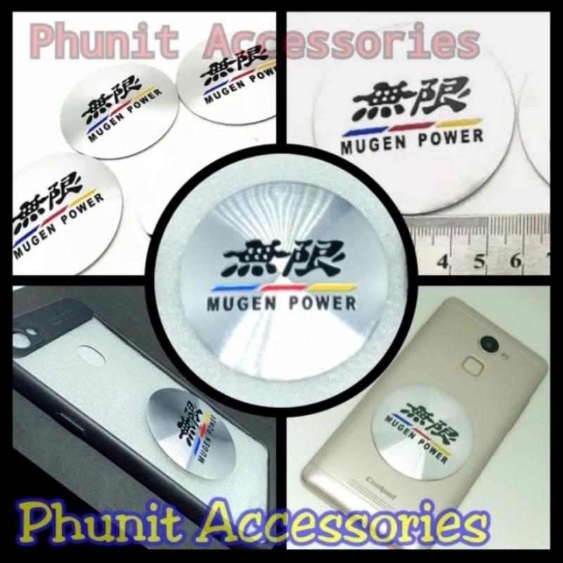 Jual sticker emblem bulat roda ban velg mobil honda Mugen Power ...