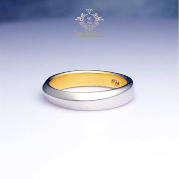 Jual SAN950 Cincin Pria Nikah Tunangan – Palladium Platinum Perak 950 ...