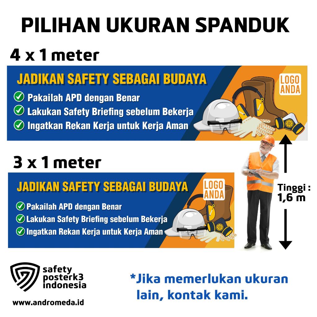 Jual Spanduk Banner Slogan Safety HSE EHS K3 Bulan _ APD PPE | Shopee ...