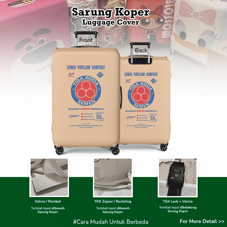 Jual KARUNG SEMEN Unik / Indocement Komposit - Sarung Koper / Luggage ...