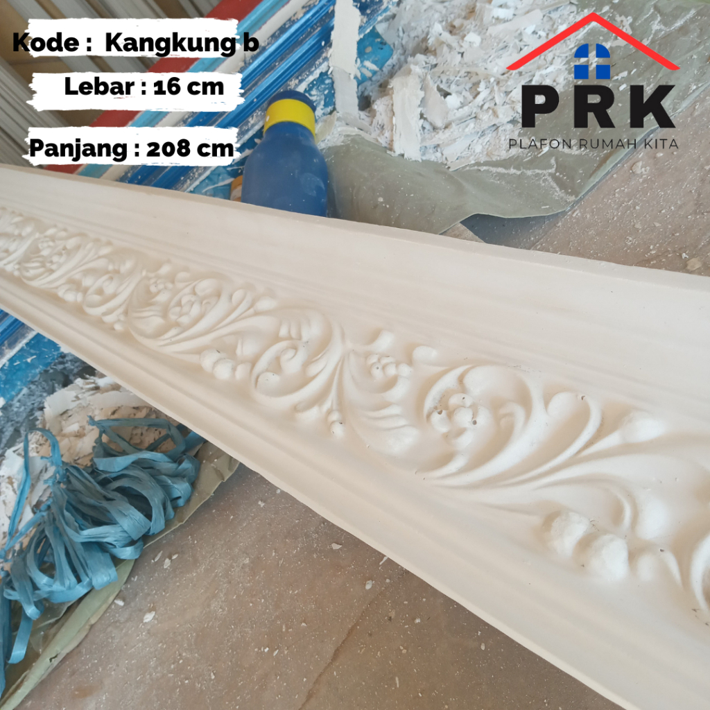Jual Lis List Gypsum Gipsum Motif Kangkung besar lebar 16cm Plafon ...