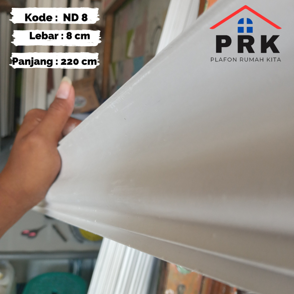 Jual Lis List Gypsum Gipsum Motif (MINIMALIS) Polos S lebar 8cm Plafon ...