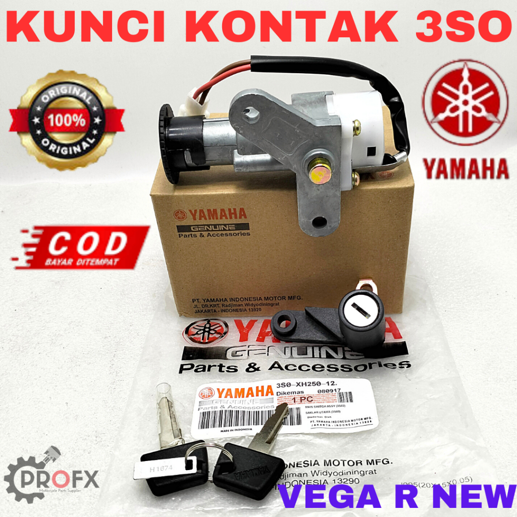 Jual KUNCI KONTAK SET 3SO YAMAHA VEGA R NEW KUALITAS ORIGINAL KONCI JOK ...