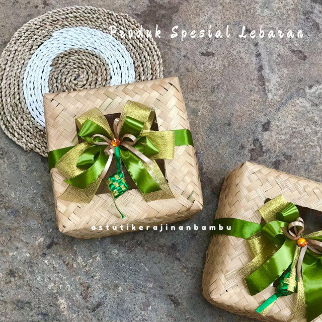 Jual Parsel Lebaran Besek Bambu Box Lebaran / Box Hampers Idul Fitri ...