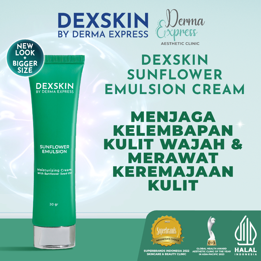 Jual DEXSKIN BY DERMA EXPRESS Sunflower Emulsion | Shopee Indonesia
