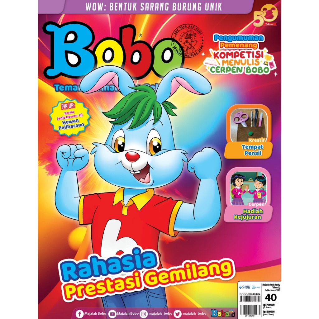 Jual Majalah Bobo edisi Januari 2024 - Bobo No.40 | Shopee Indonesia