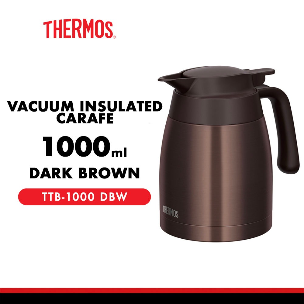 Jual Vacuum Insulated Carafe 1000ml - Dark Brown | Shopee Indonesia