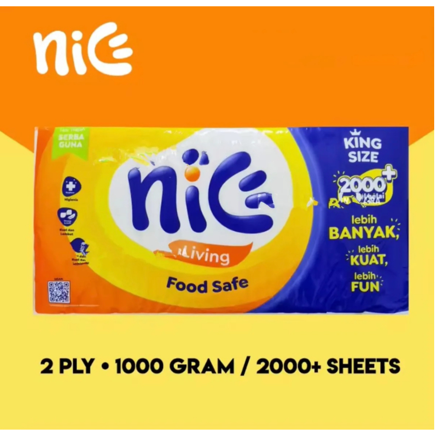 Jual Nice Living Food Safe Tissue Kiloan 1000gr 2 Ply - 2000 sheets | Shopee Indonesia