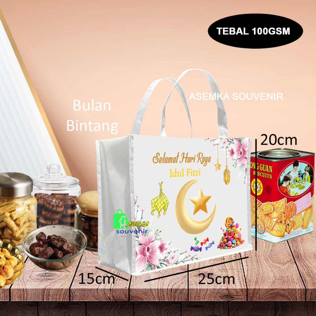 Jual TAS PARCEL LEBARAN IDUL FITRI PUTIH TEBAL READY STOK SIAP KIRIM ...