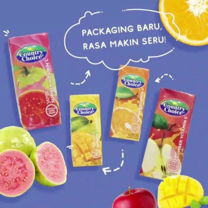 Jual Country Choice Minuman Sari Buah 250ml (SATUAN) / Juice Sari Buah ...