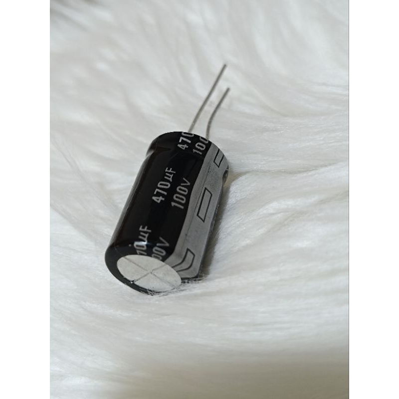 Jual 50 pcs kapasitor elko 470uf 100v elco capasitor 470 uf 100 volt ...
