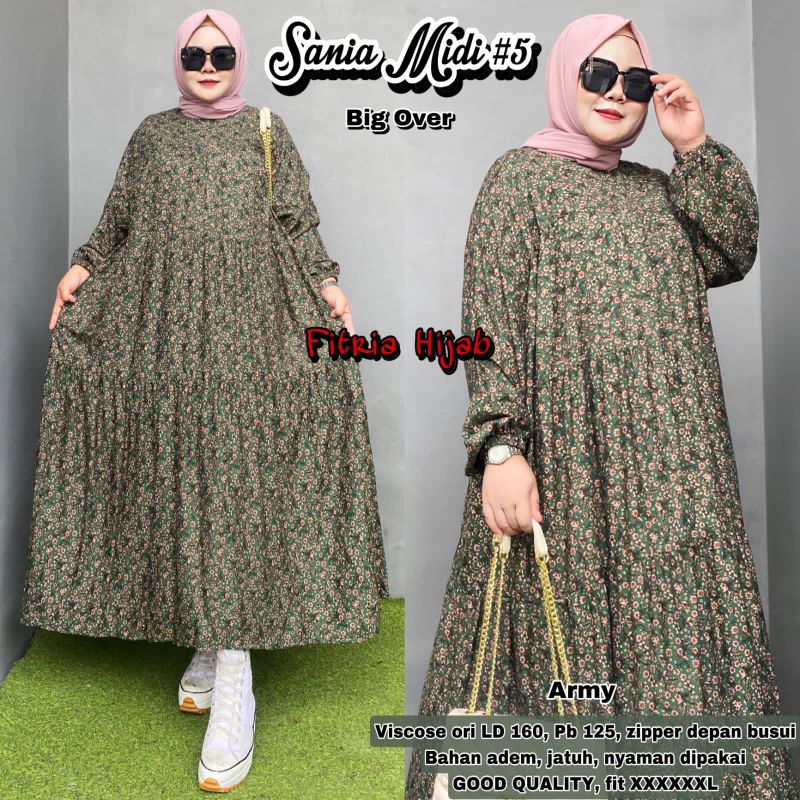 Jual MIDI DRESS OVER JUMBO LD 160 MIDI RAYON BIG OVER GAMIS MUSLIM BIGSIZE SANIA#5 MIDI | Shopee ...