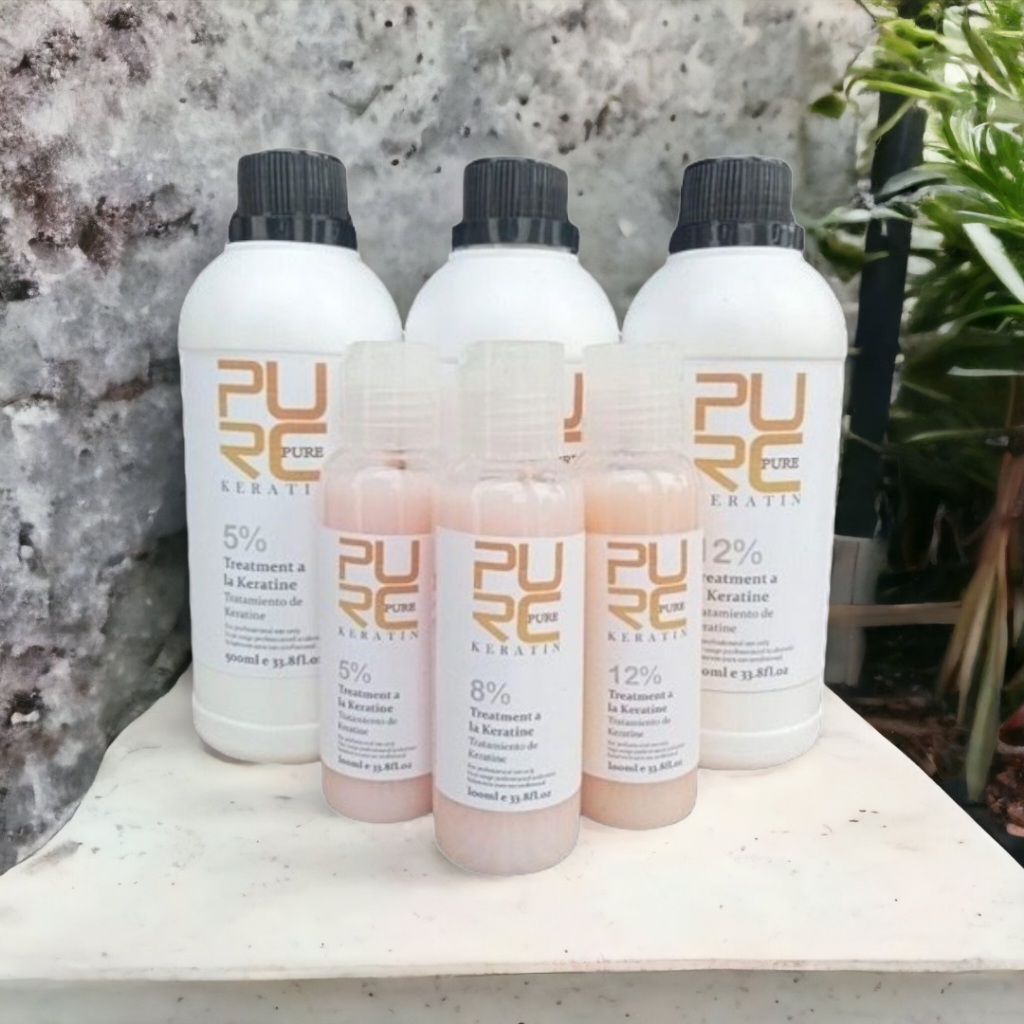 Jual AS88 Paket Lengkap Pelurus Rambut Keratin Purc Treatment 5% 8% 12% ...