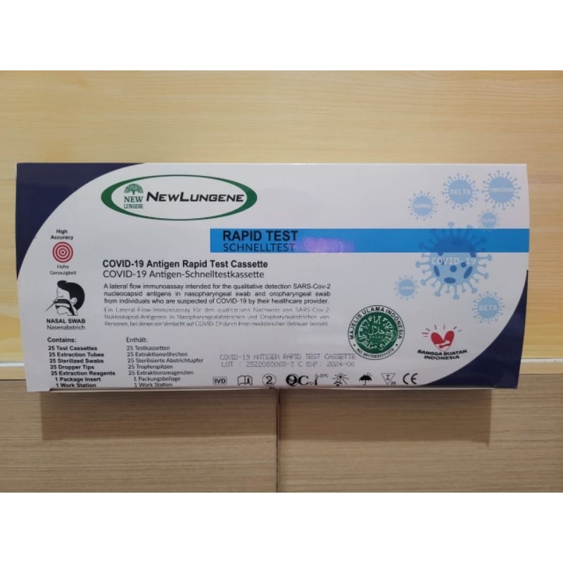 Jual Antigen New Lungene Nasal isi 25 Pcs Alat Test Covid Original ...