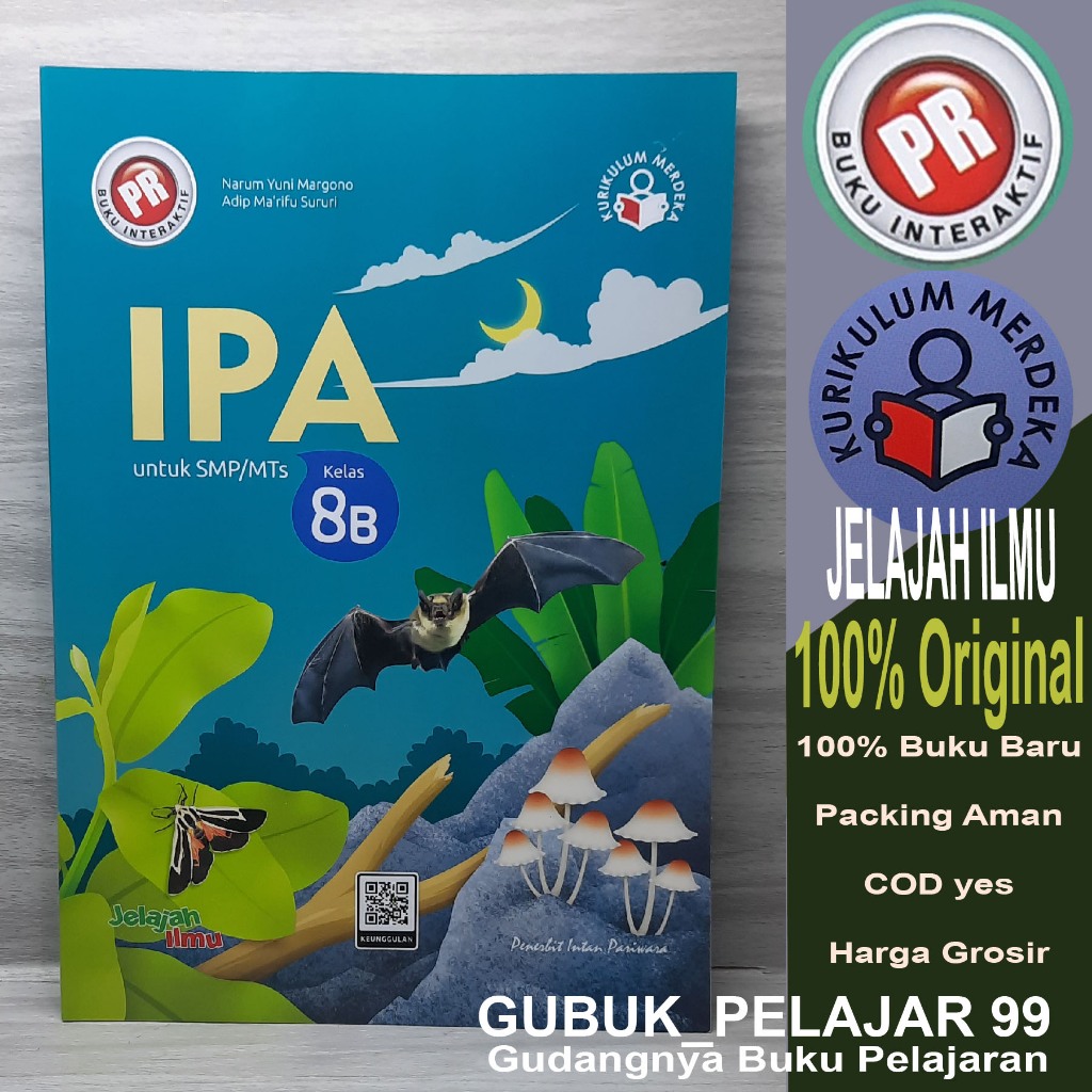 Jual Buku Interaktif PR IPA 8B Kelas 8 Semester 2 SMP/MTs Kurikulum Merdeka Penerbit Intan ...