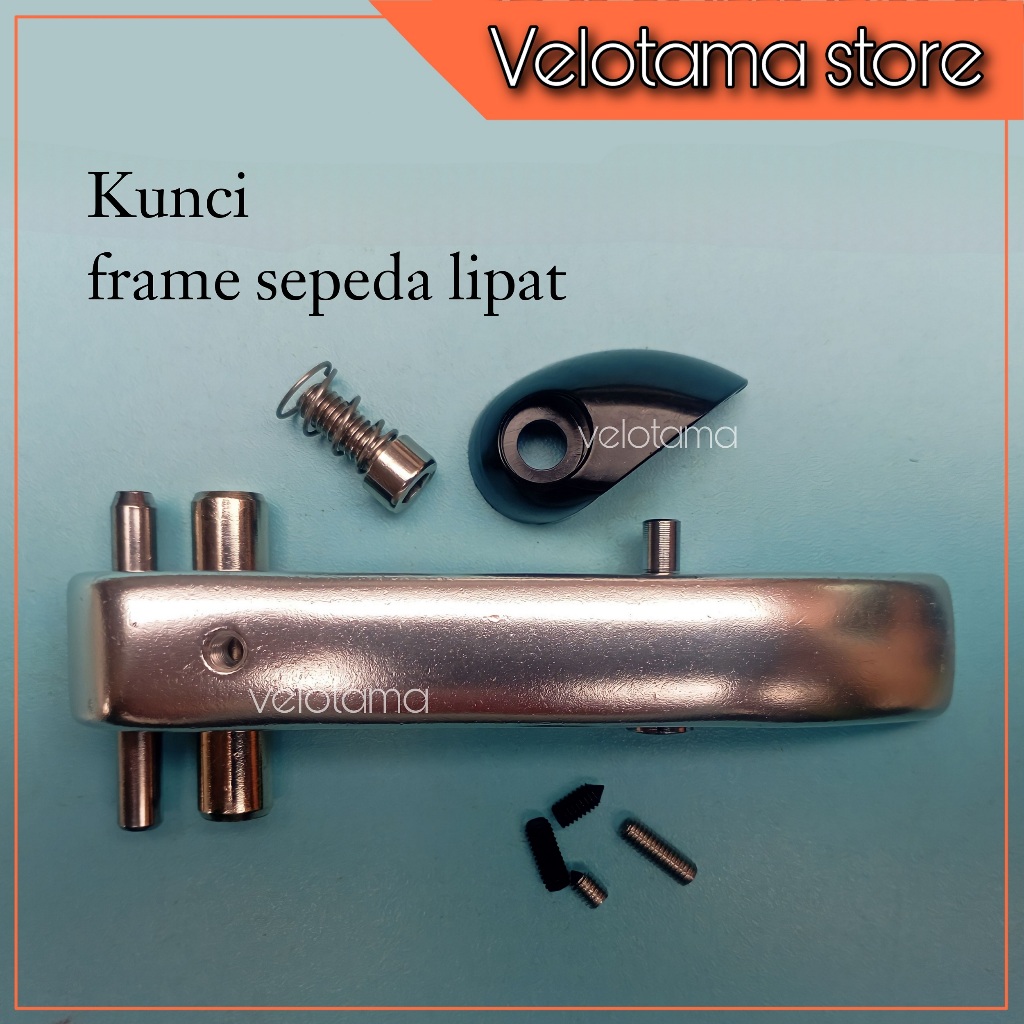 Jual 1 set Kuncian frame sepeda lipat folding bike lock buckle kunci ...