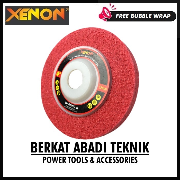 Jual XENON Mata Poles Non Woven Grade 120 Polishing Wheel Disc Grinder ...