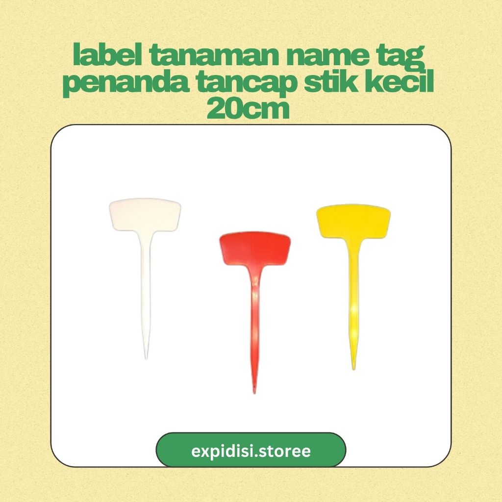 Jual label tanaman name tag penanda tancap stik kecil 20cm 118 | Shopee ...