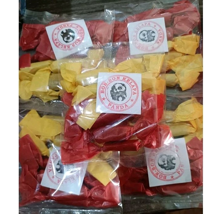 Jual Permen Bonbon Kelapa Panda khas bagan isi 10pcs / Manisan yatheng ...