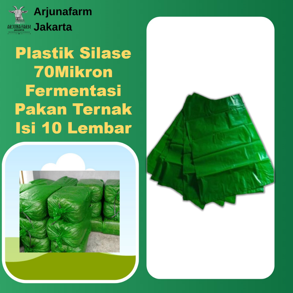 Jual Plastik Silase 70Mikron Fermentasi Pakan Ternak Isi 10 Lembar ...
